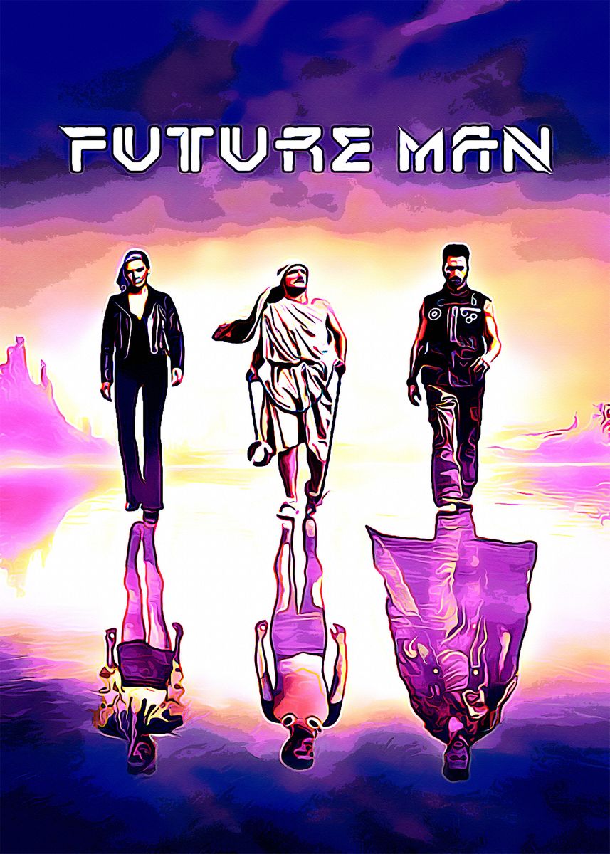 'Future Man' Poster, picture, metal print, paint by Kaye Luca | Displate