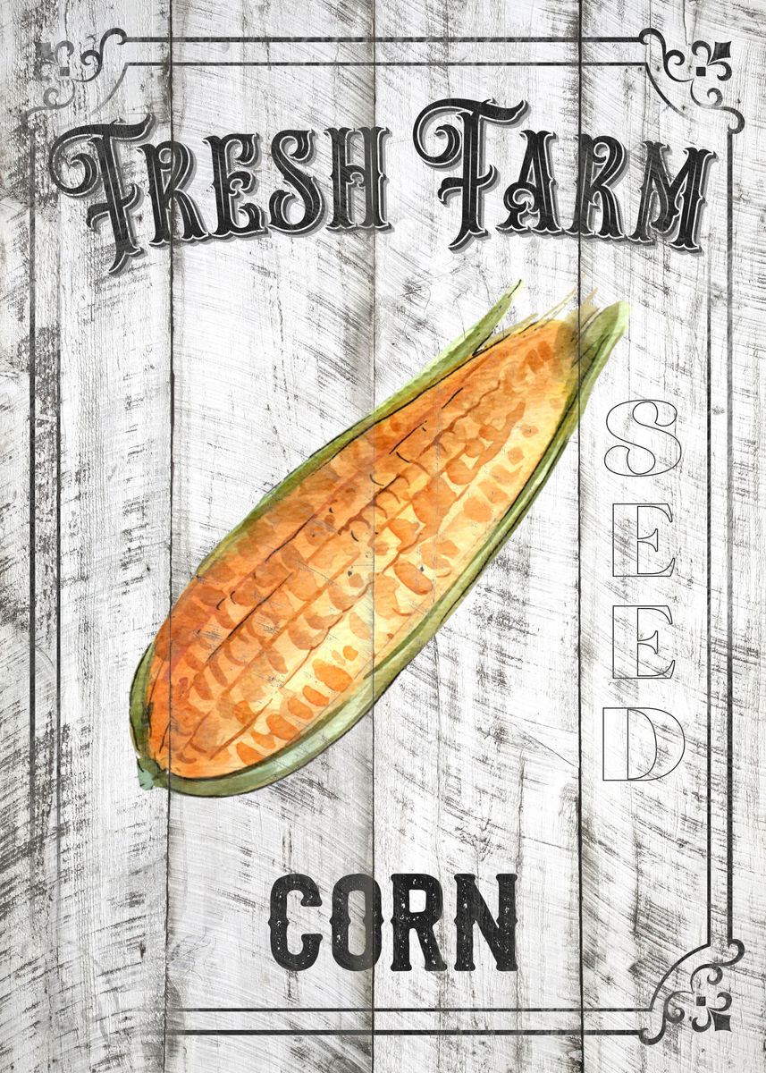 'Corn' Poster by Manuel Garcia | Displate