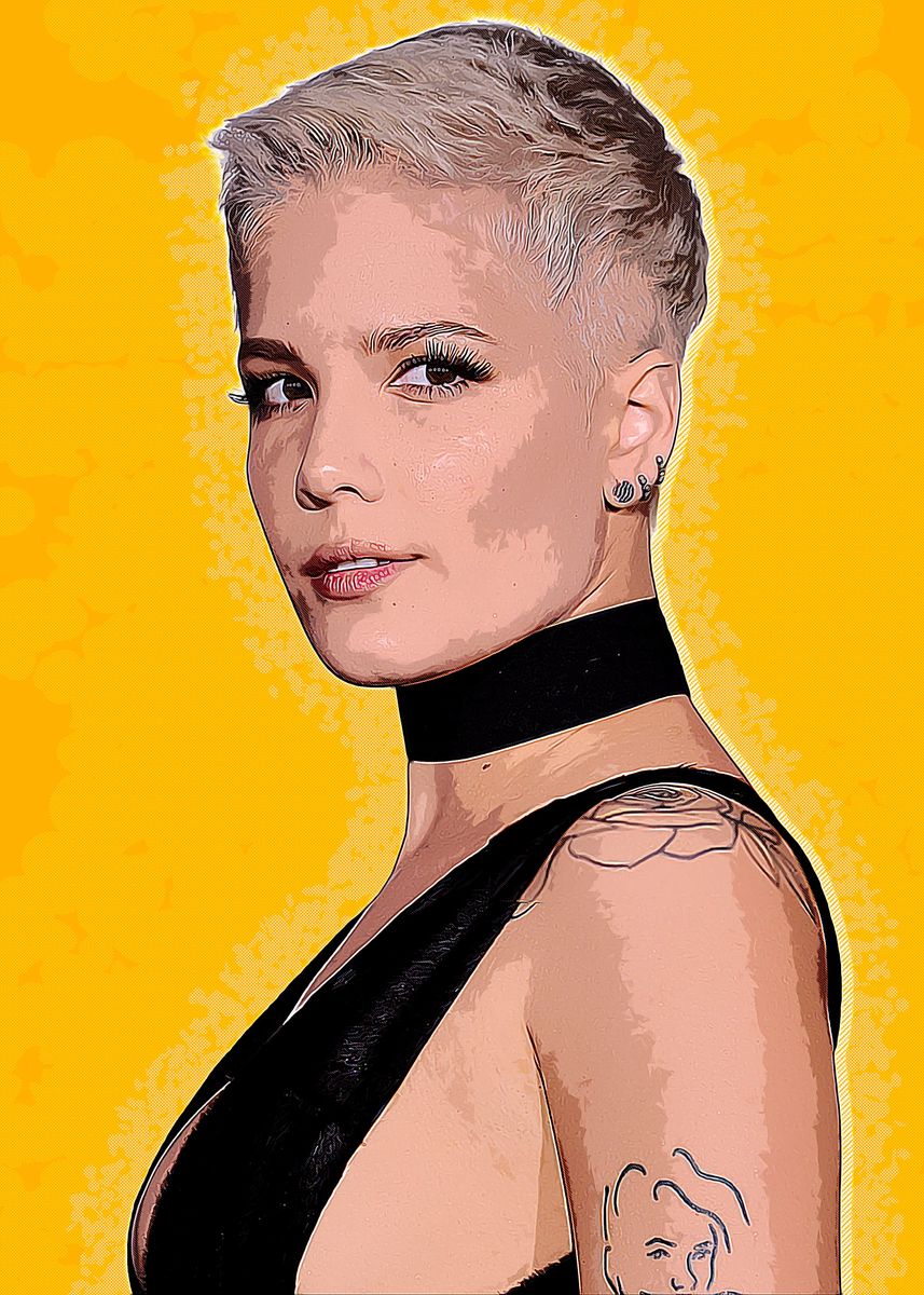 'Halsey' Poster, picture, metal print, paint by Franklin Ruben | Displate