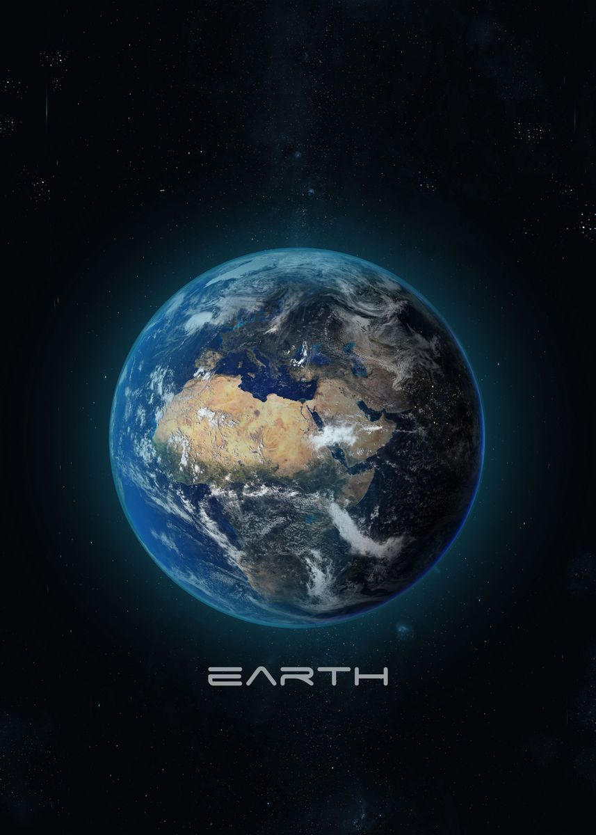 'Earth' Poster, picture, metal print, paint by SAYAS | Displate