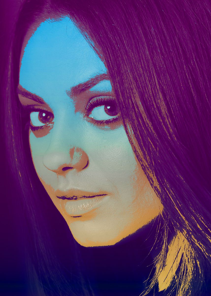 'Mila Kunis Pop Art' Poster, picture, metal print, paint by Angelos ...