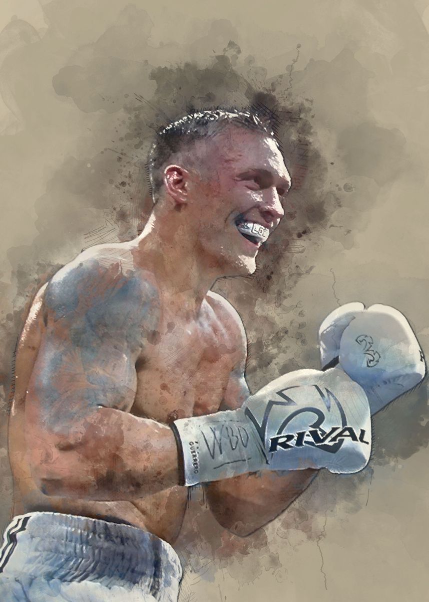 'Oleksandr Usyk' Poster, picture, metal print, paint by ONONMADE STUDIO ...