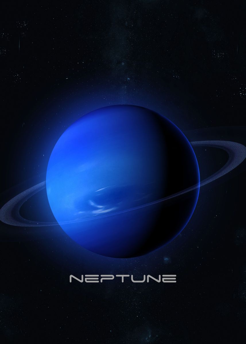 'Neptune' Poster, picture, metal print, paint by SAYAS | Displate