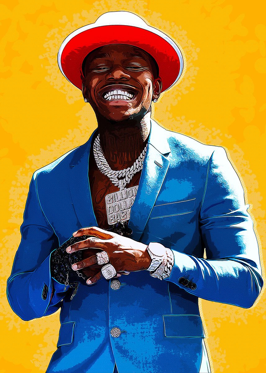 'DaBaby' Poster, picture, metal print, paint by Franklin Ruben | Displate