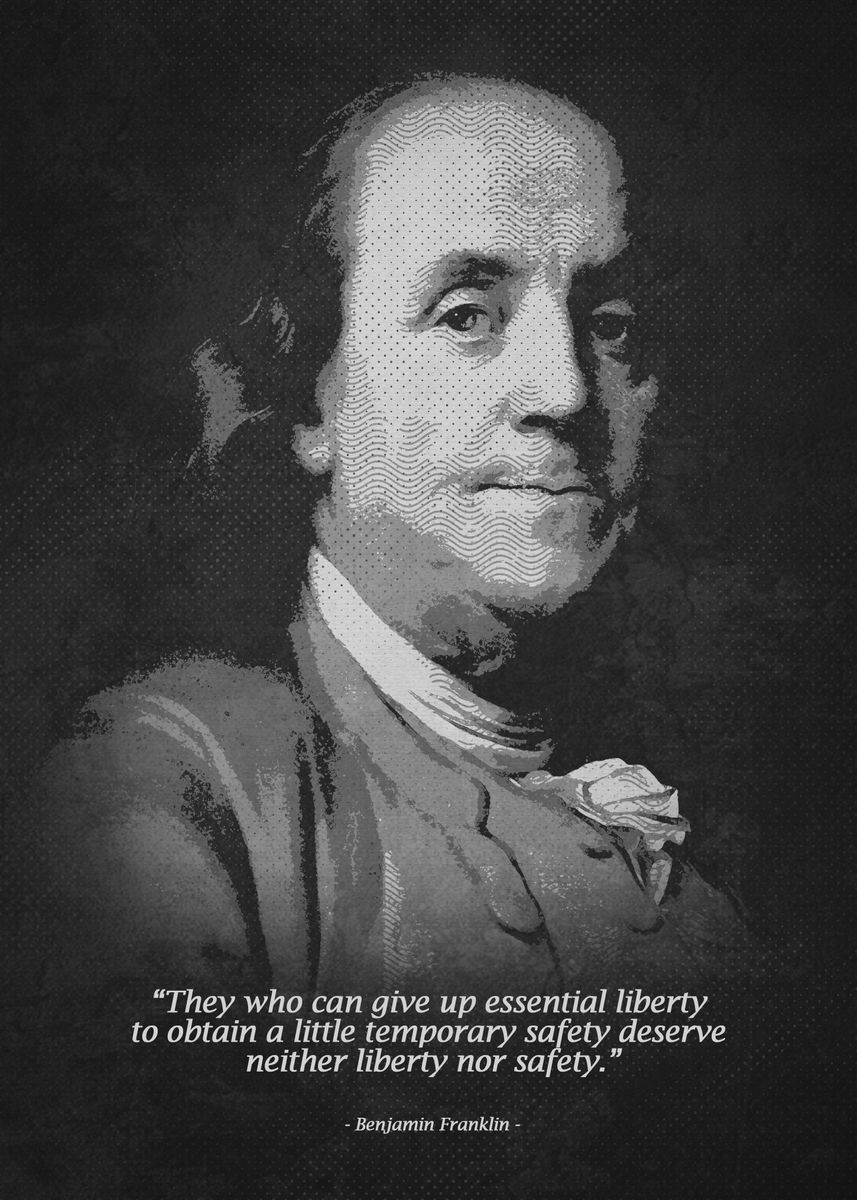 'Benjamin Franklin quote' Poster, picture, metal print, paint by Izmo ...