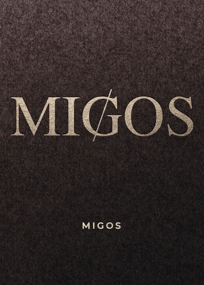 'Migos' Poster, picture, metal print, paint by Bubble Art Bob | Displate