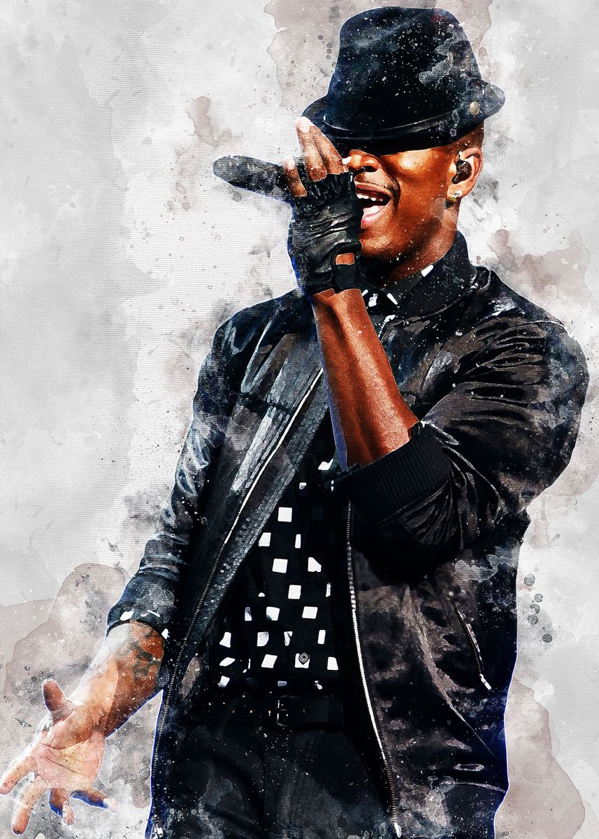 'Ne Yo' Poster, picture, metal print, paint by Pierre Yeldell | Displate