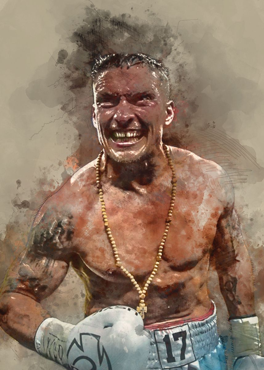 'Oleksandr Usyk' Poster, picture, metal print, paint by ONONMADE STUDIO ...