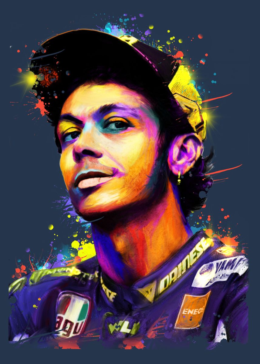 'Valentino Rossi' Poster, picture, metal print, paint by Poernama ...