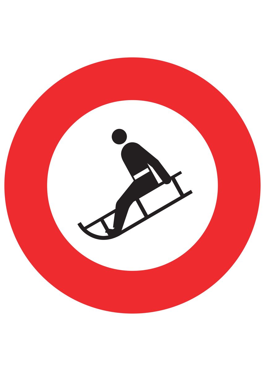'Swiss Road Sign' Poster by Dmitry | Displate