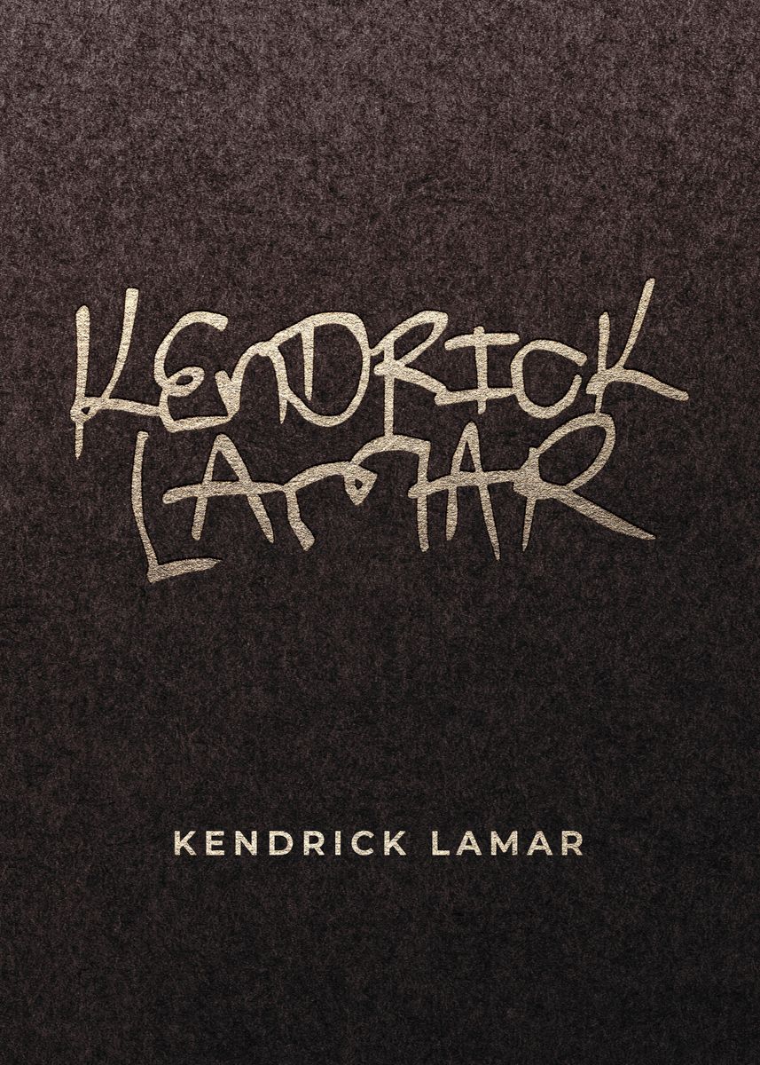 'kendrick lamar logo' Poster by Bubble Art Bob | Displate