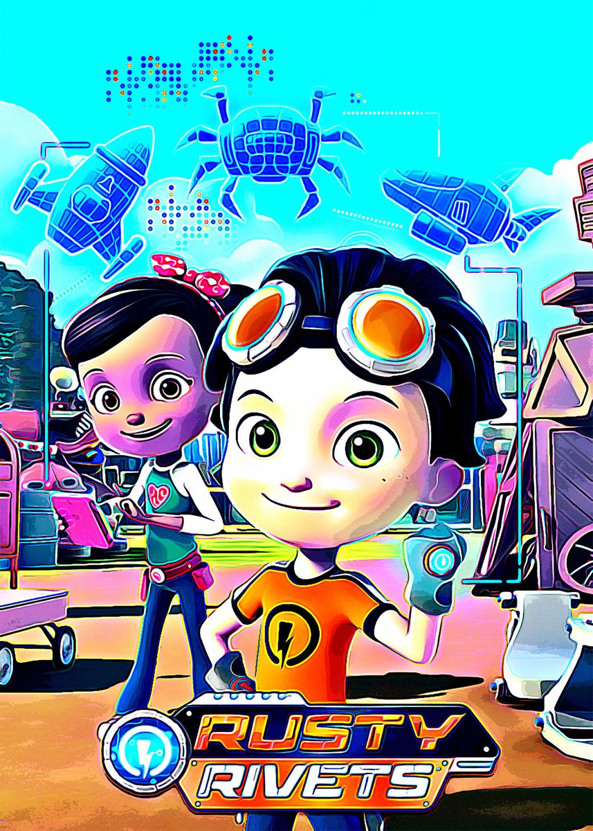 'Rusty Rivets' Poster, picture, metal print, paint by Zain Brookes ...