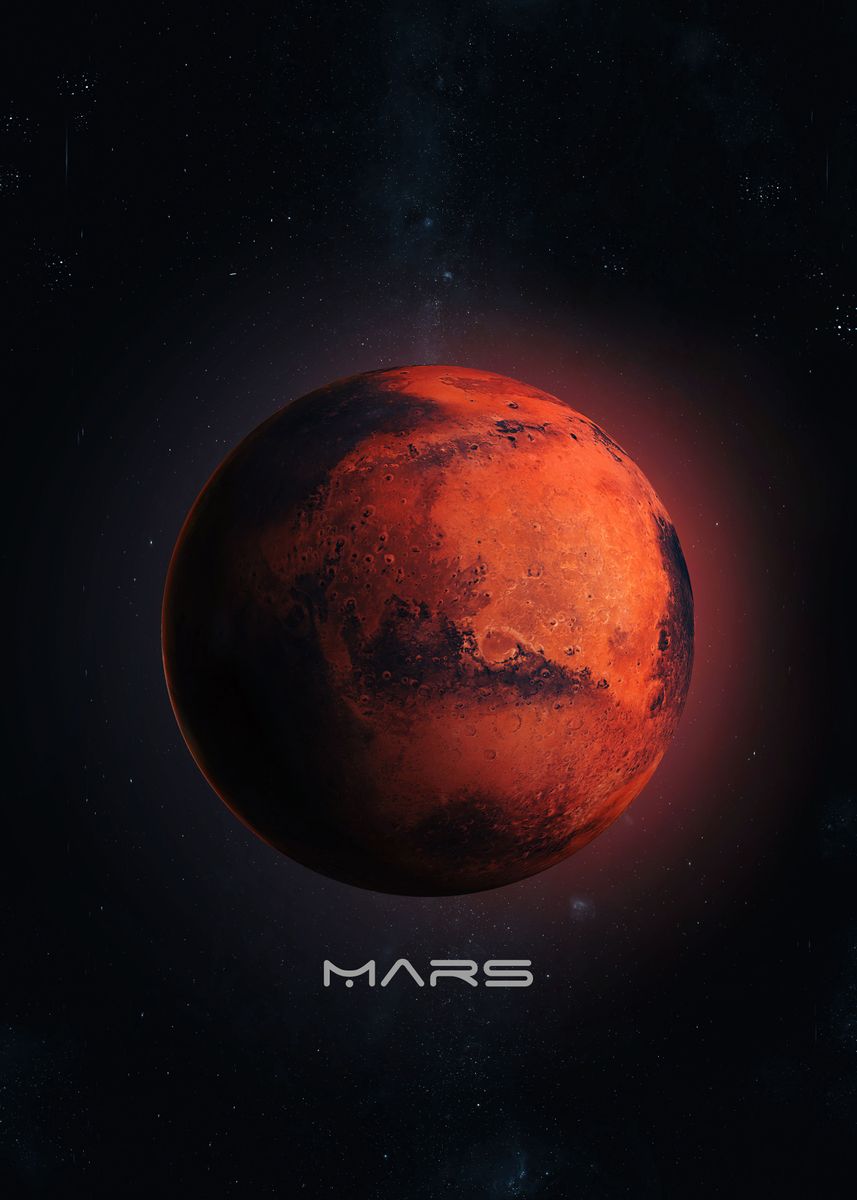 'Mars' Poster, picture, metal print, paint by SAYAS | Displate