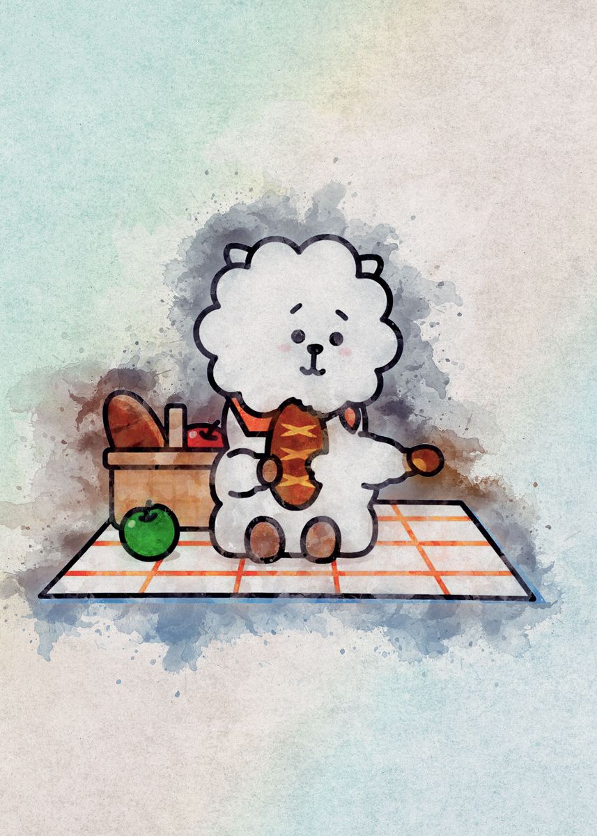 'RJ Jin BT12 Watercolor' Poster, picture, metal print, paint by Defi ...