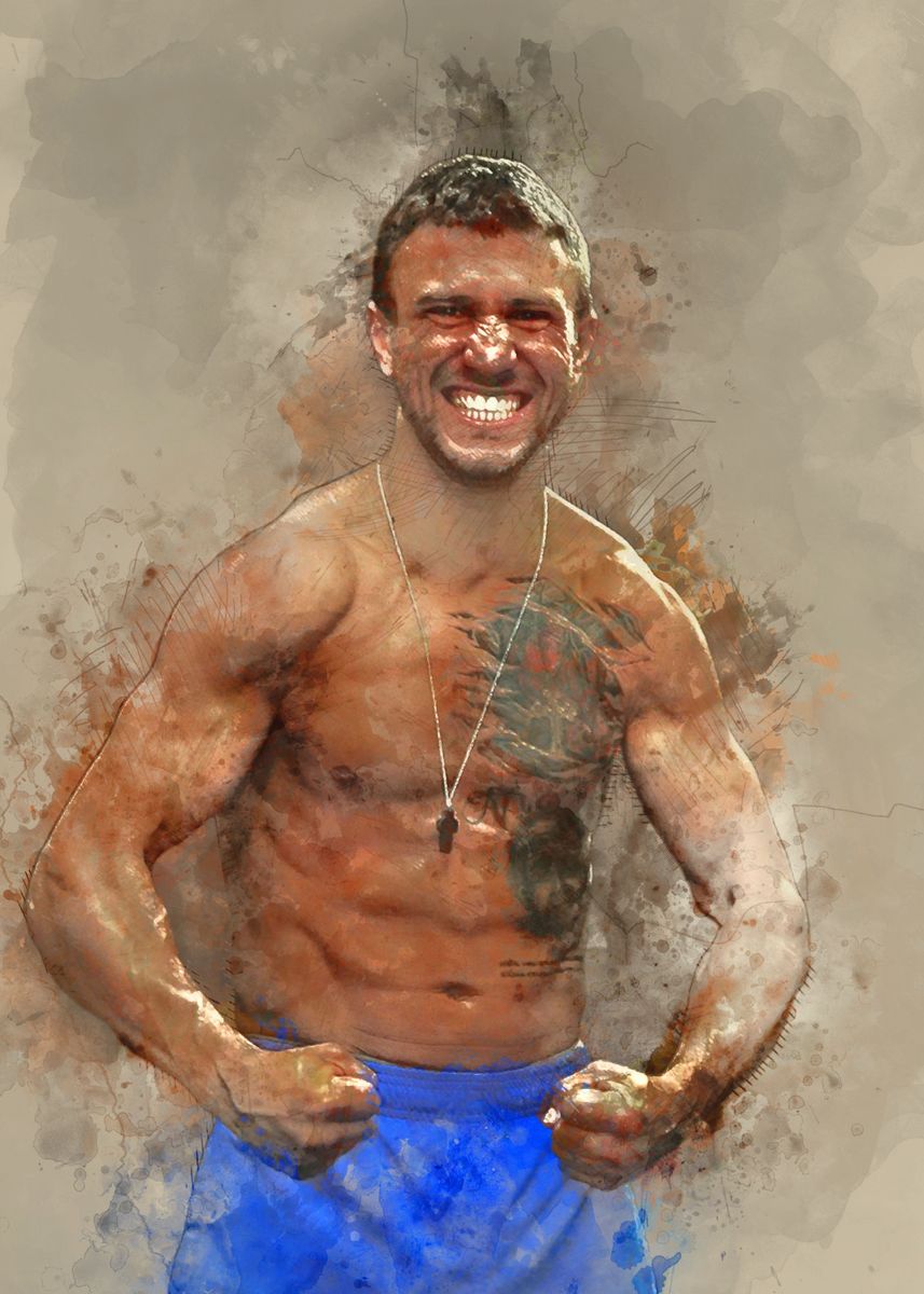 'Vasyl Lomachenko' Poster, picture, metal print, paint by ONONMADE ...