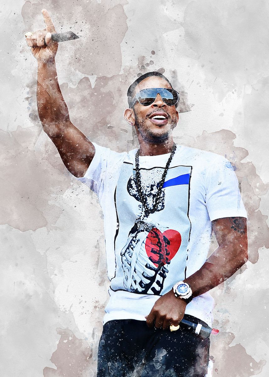 'Ludacris' Poster, picture, metal print, paint by Pierre Yeldell | Displate