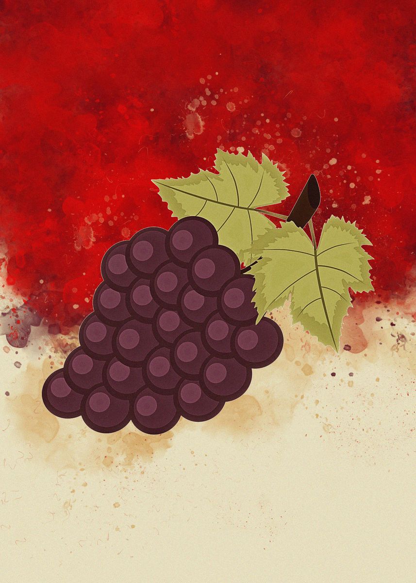 'grapes' Poster by padilla | Displate