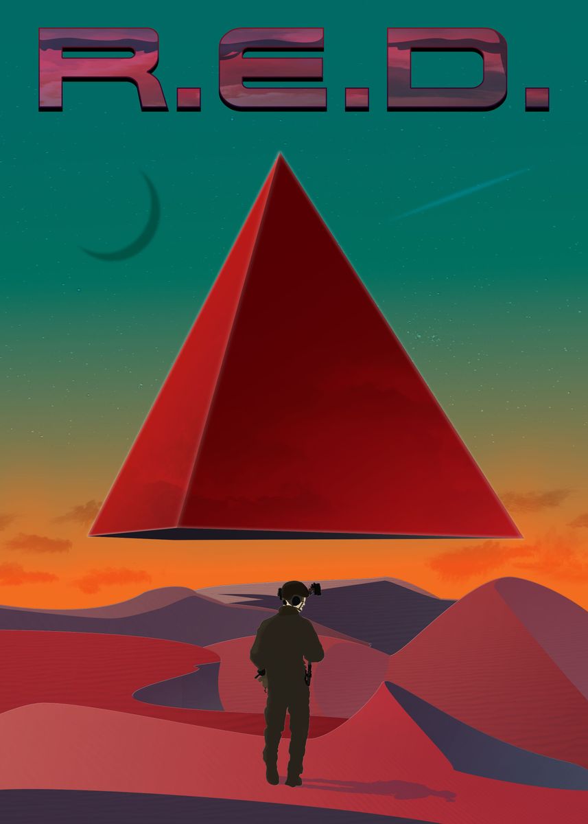 'Red Friday military art ' Poster by Nicola | Displate