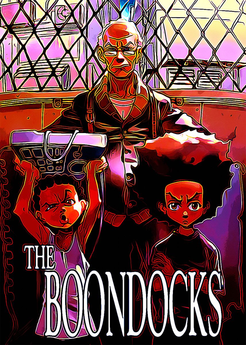 'The Boondocks' Poster, picture, metal print, paint by Kaye Luca | Displate