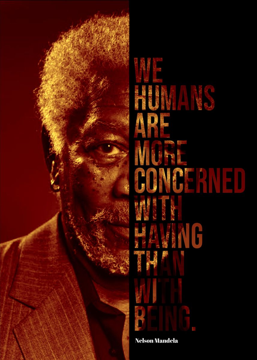 'Nelson Mandela Quote' Poster, picture, metal print, paint by Print ...