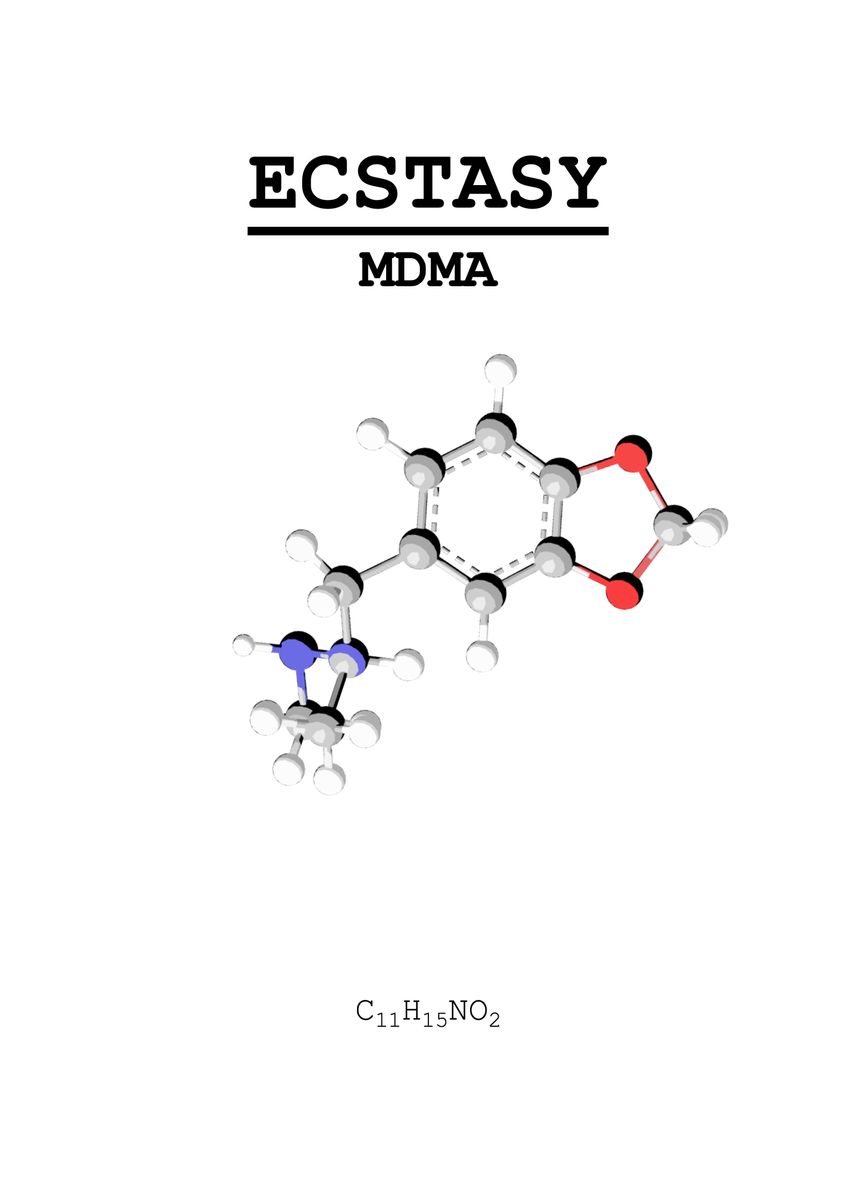 'Ecstasy' Poster, picture, metal print, paint by ChemECool | Displate