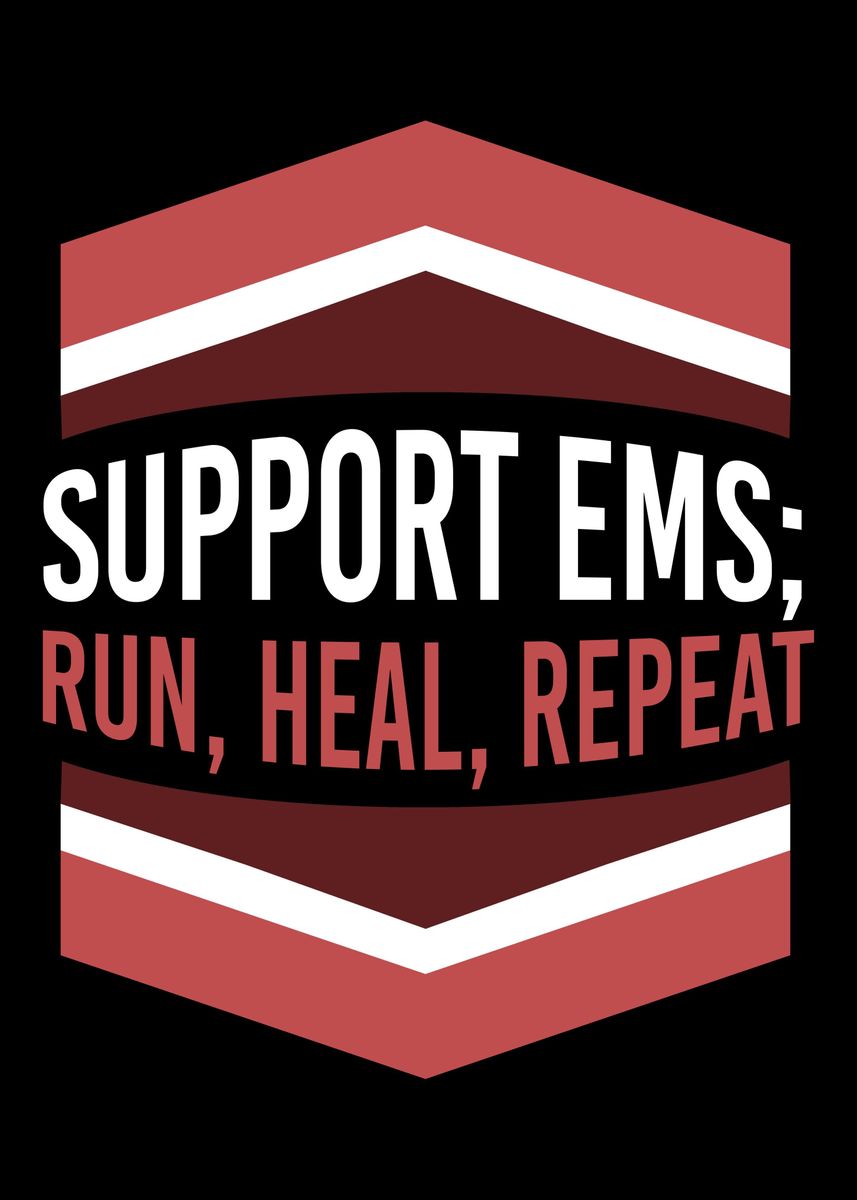 'paramedic EMS medical' Poster, picture, metal print, paint by ...