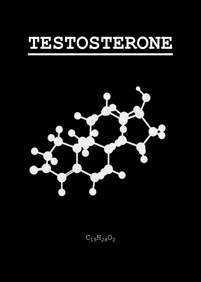 'Testosterone' Poster by ChemECool | Displate