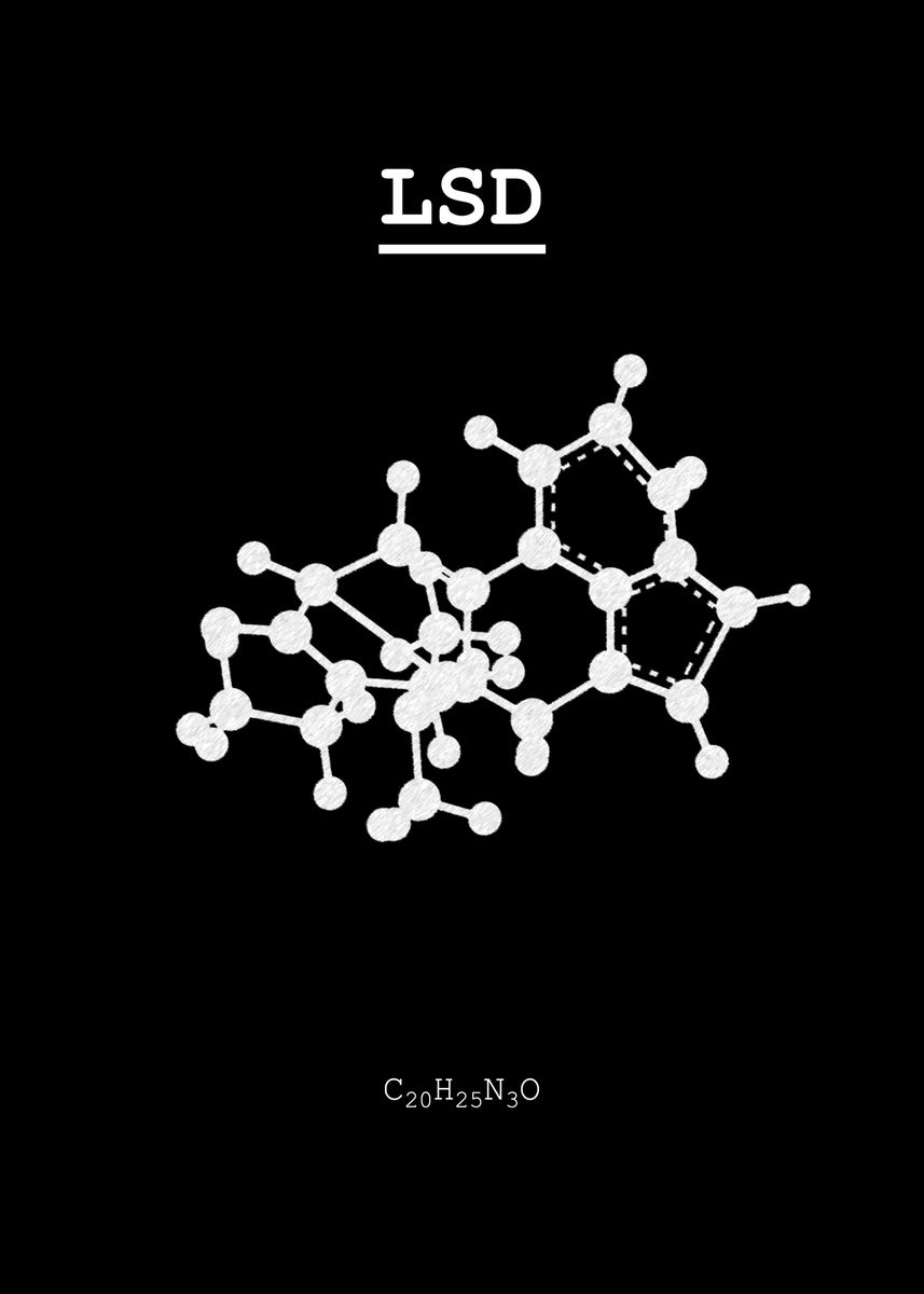 'LSD' Poster, picture, metal print, paint by ChemECool | Displate