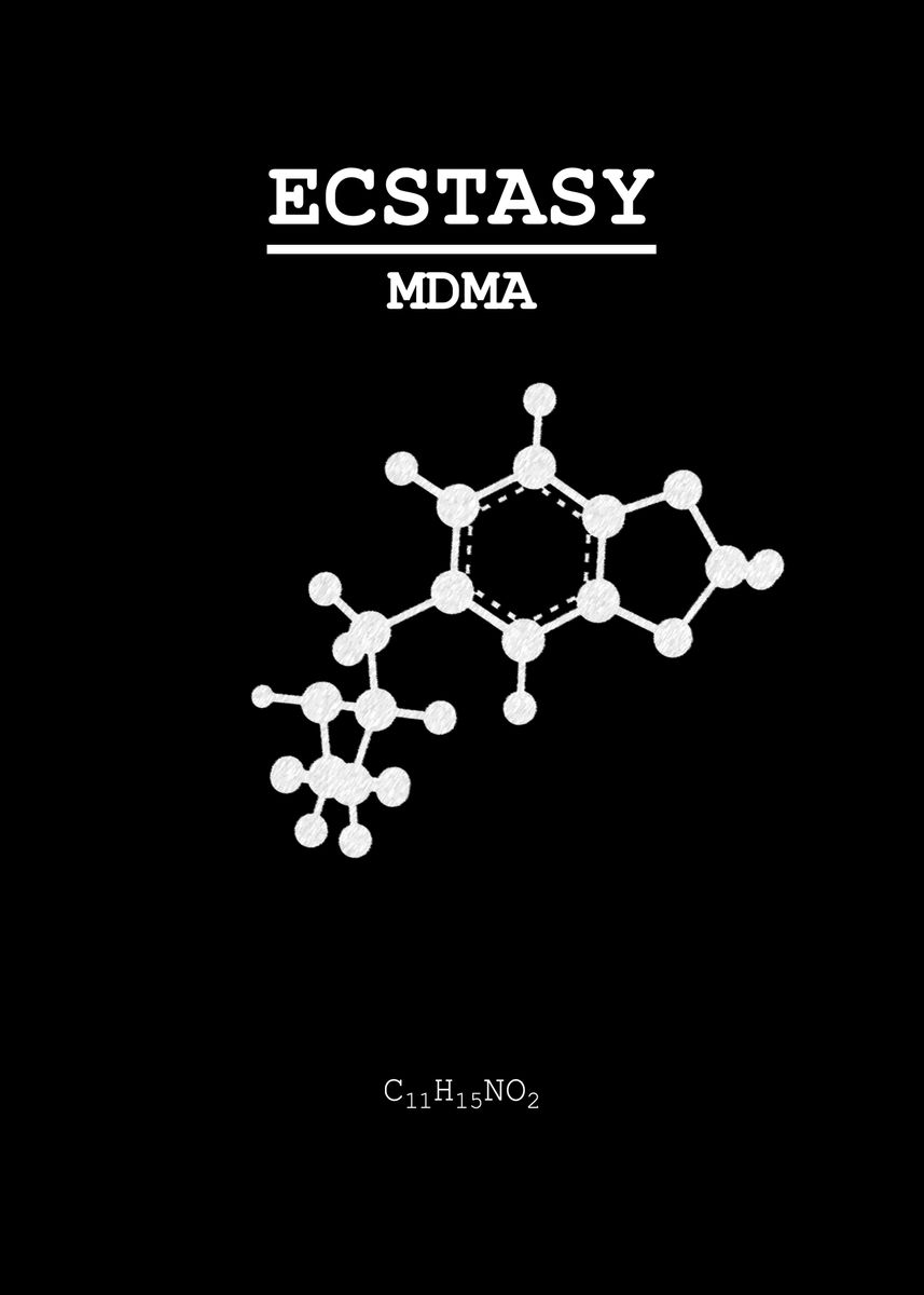 'Ecstasy' Poster, picture, metal print, paint by ChemECool | Displate