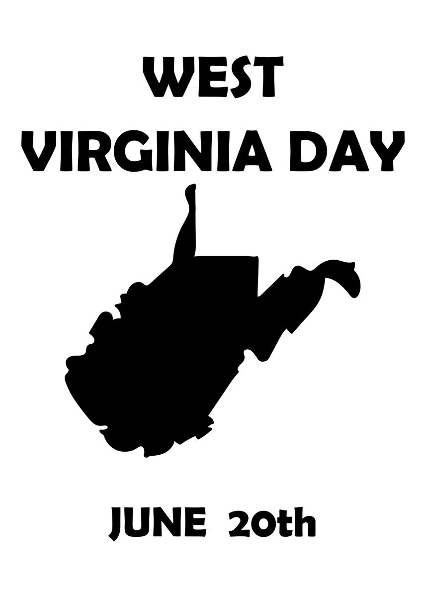 'West Virgina Day 20 June' Poster, picture, metal print, paint by ...