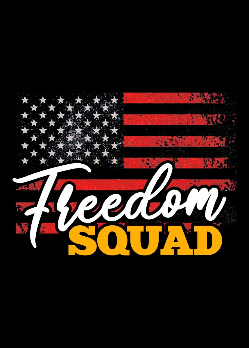 'USA Freedom Squad' Poster by Cooldruck | Displate