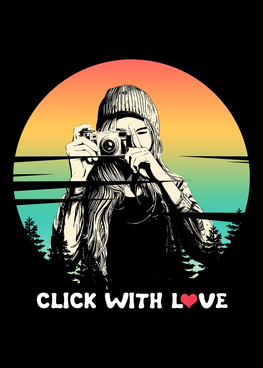 'Click With Love' Poster by Cooldruck | Displate