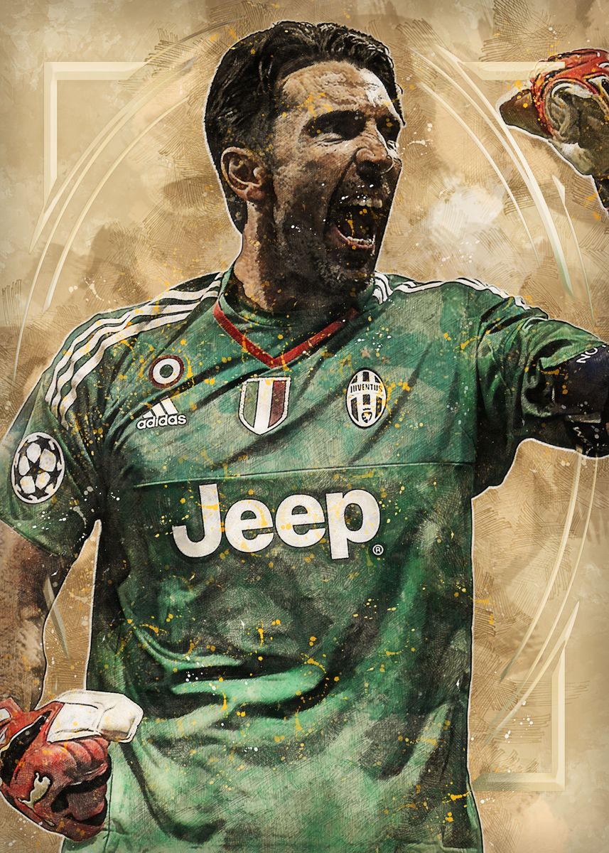 'Gianluigi Buffon' Poster, picture, metal print, paint by Buster Rameau ...