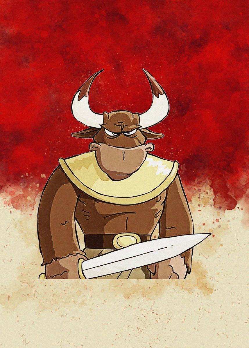 'Minotaur' Poster, picture, metal print, paint by copeland | Displate