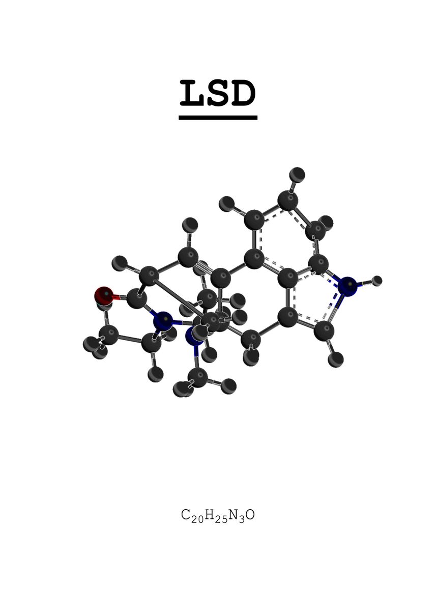'LSD' Poster, picture, metal print, paint by ChemECool | Displate