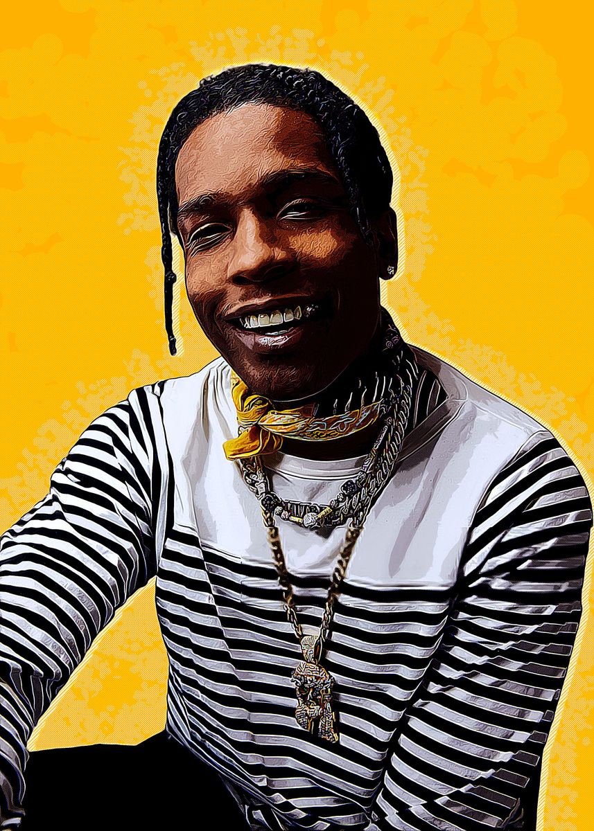 'ASAP Rocky' Poster, picture, metal print, paint by Josiah Mcdowell ...