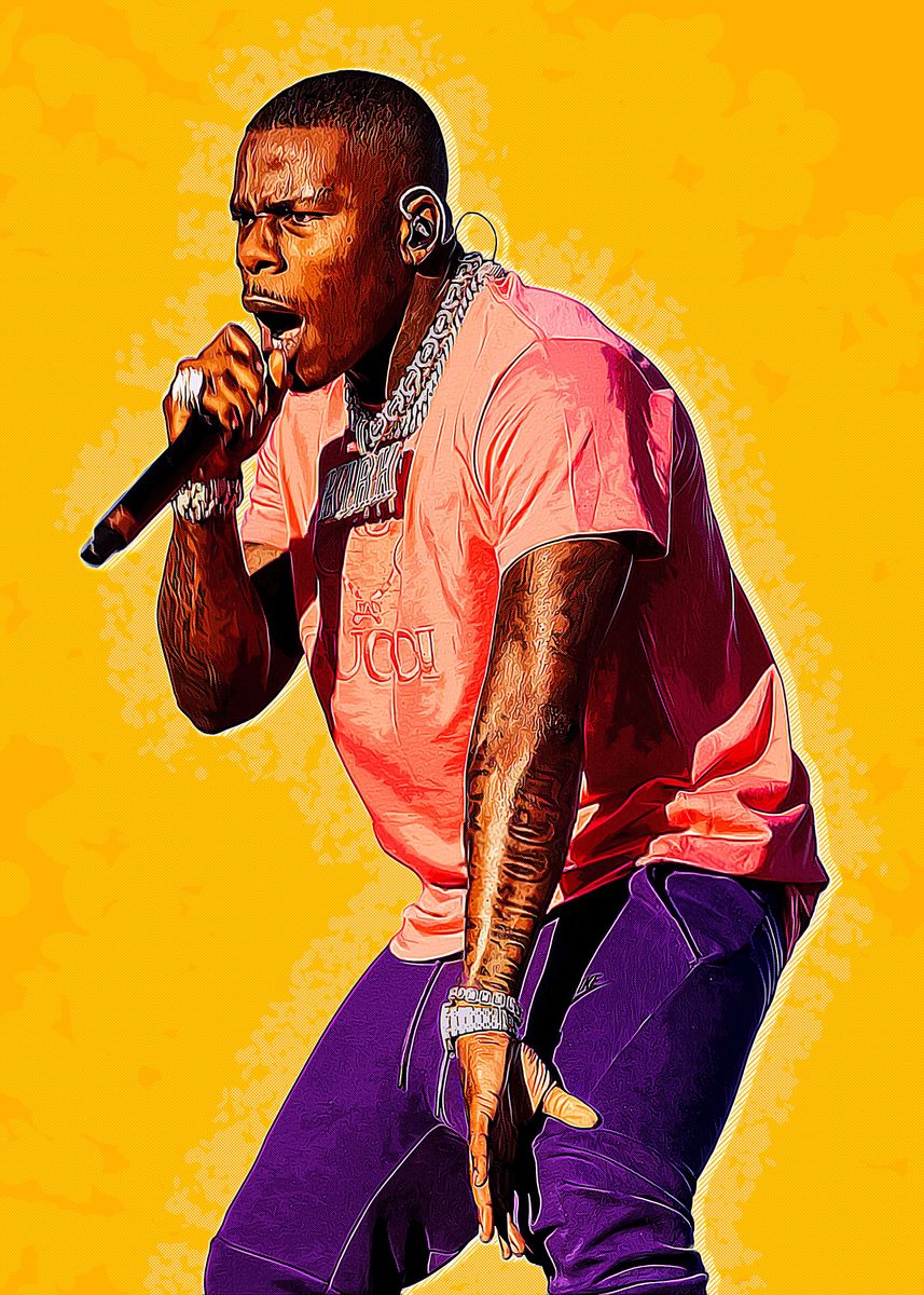 'DaBaby' Poster, picture, metal print, paint by Josiah Mcdowell | Displate