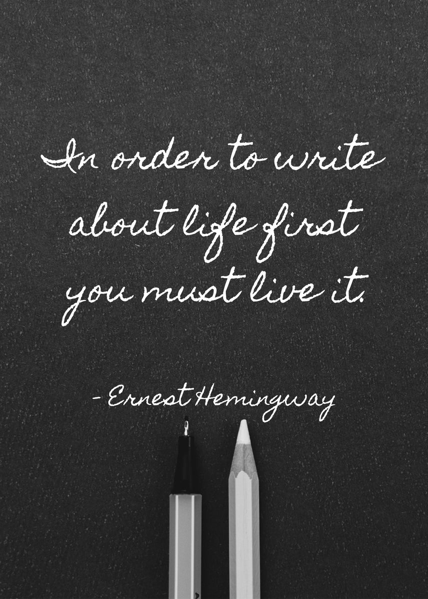 'Write Your Life' Poster, picture, metal print, paint by Marivic Lemke ...