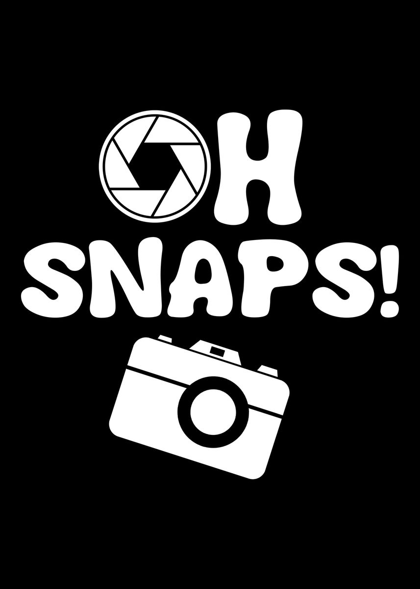'Oh Snaps' Poster, picture, metal print, paint by Cooldruck | Displate