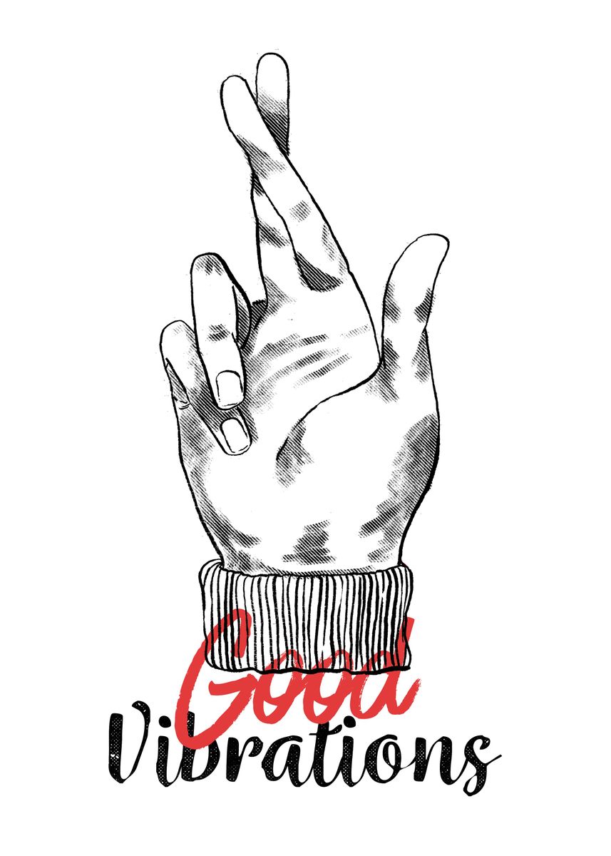 'Good Vibrations' Poster, picture, metal print, paint by Ilustrata ...