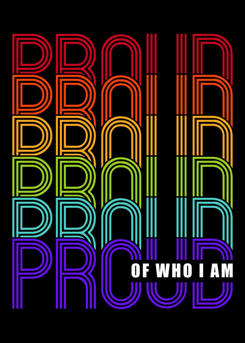 'LGBT Proud' Poster, picture, metal print, paint by Cooldruck | Displate