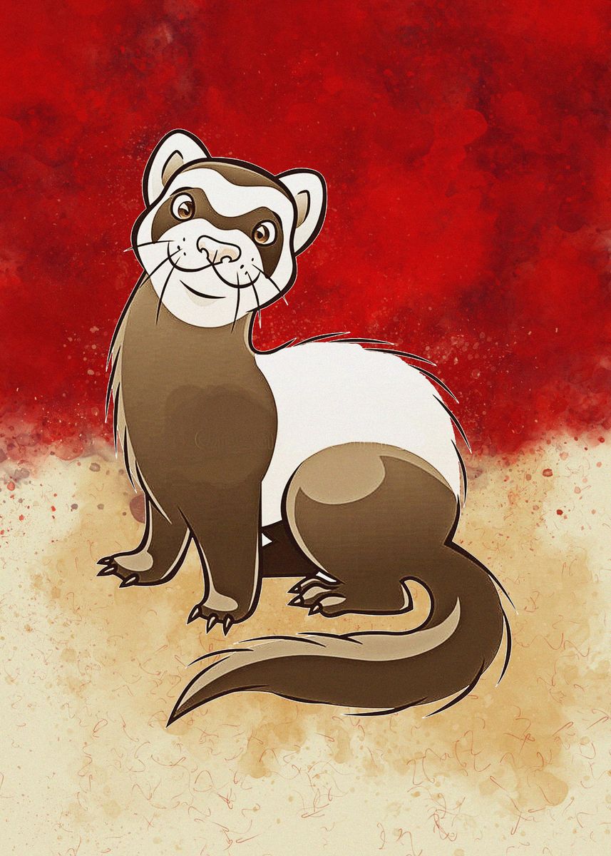 'Ferrets' Poster by patelwiley | Displate