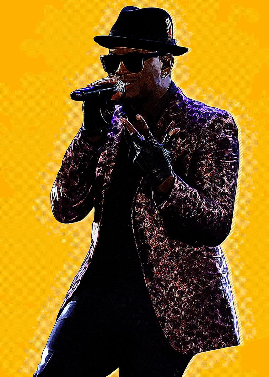 'Ne Yo' Poster, picture, metal print, paint by Franklin Ruben | Displate