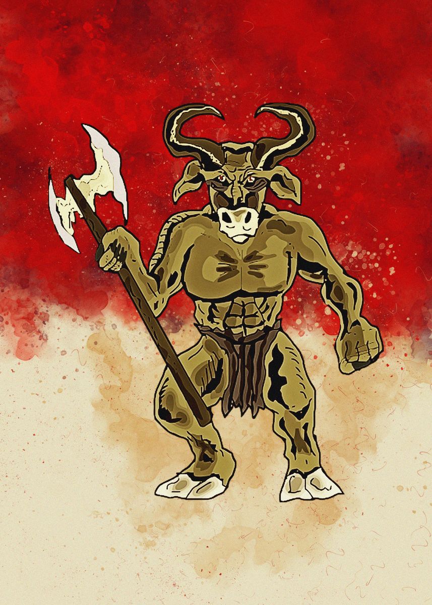 'Minotaur' Poster by copeland | Displate