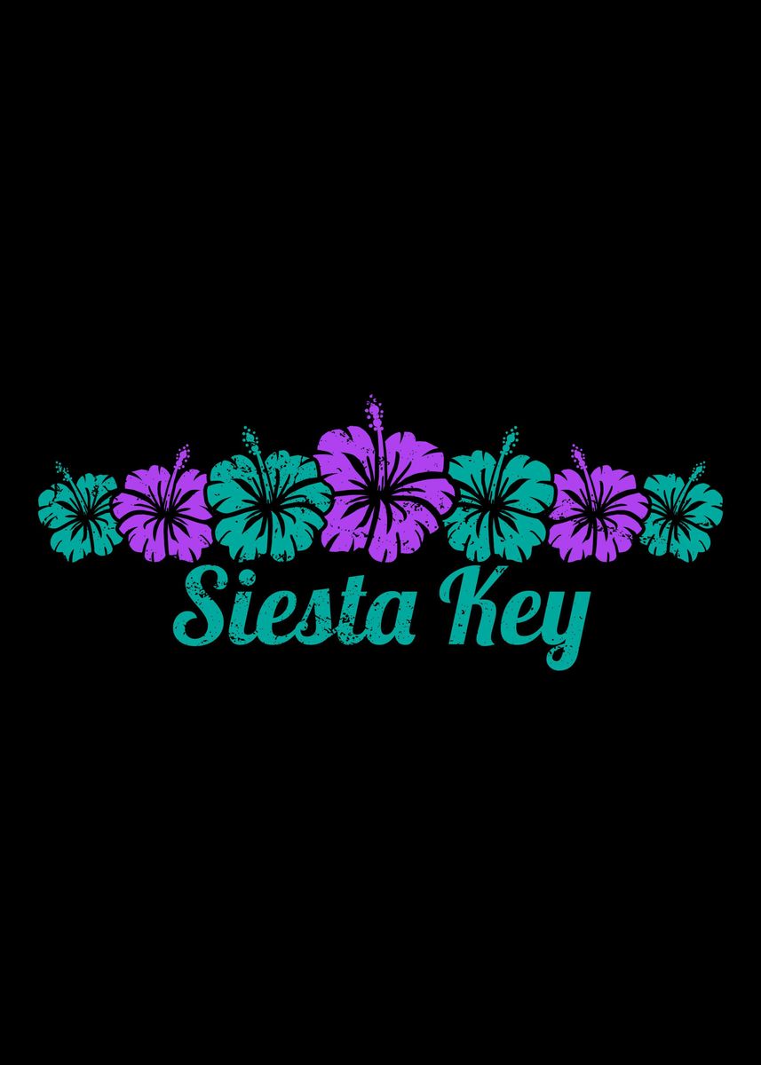 'Siesta Key Florida' Poster, picture, metal print, paint by BLVCKPLATE ...