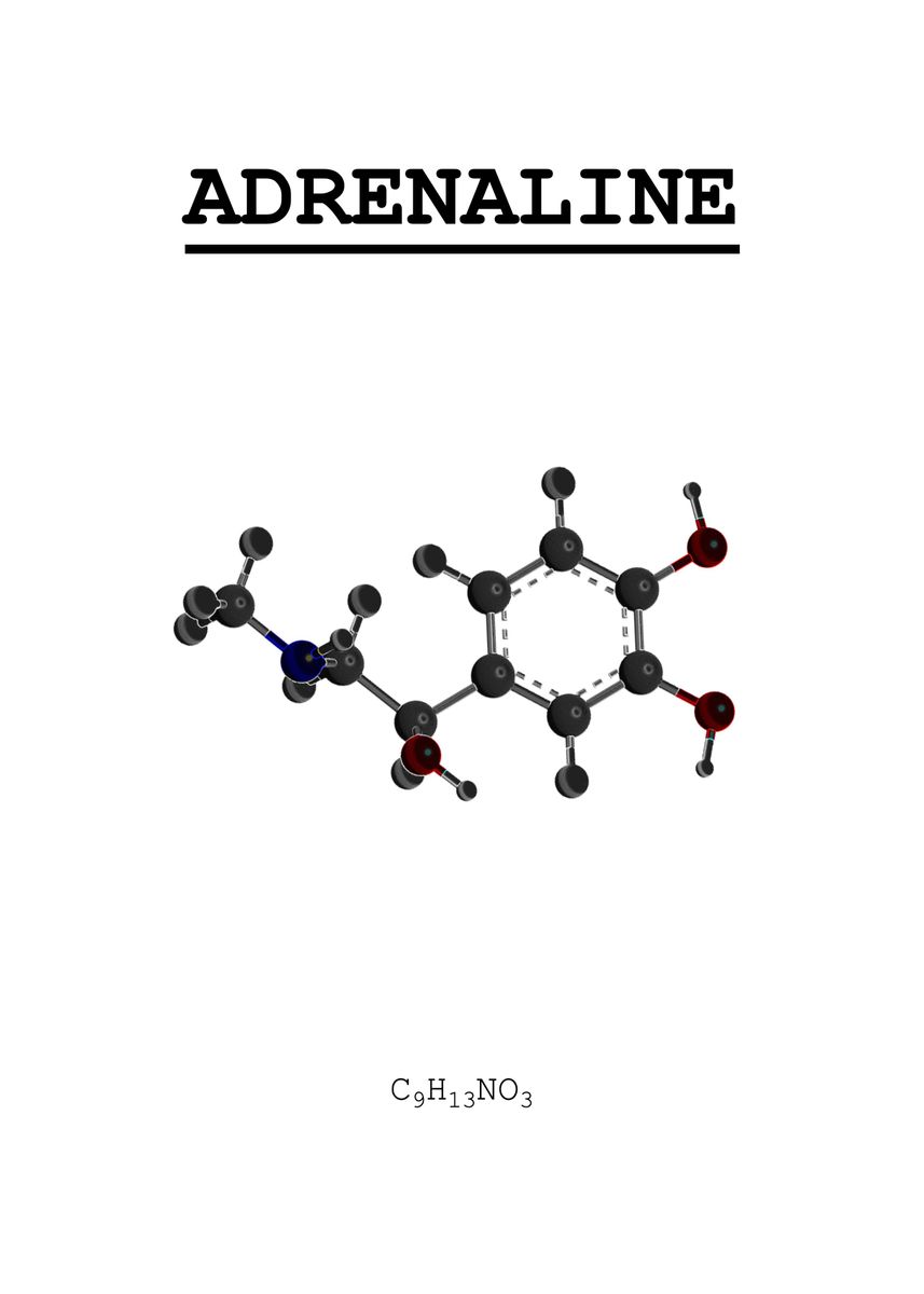 'Adrenaline ' Poster, picture, metal print, paint by ChemECool | Displate