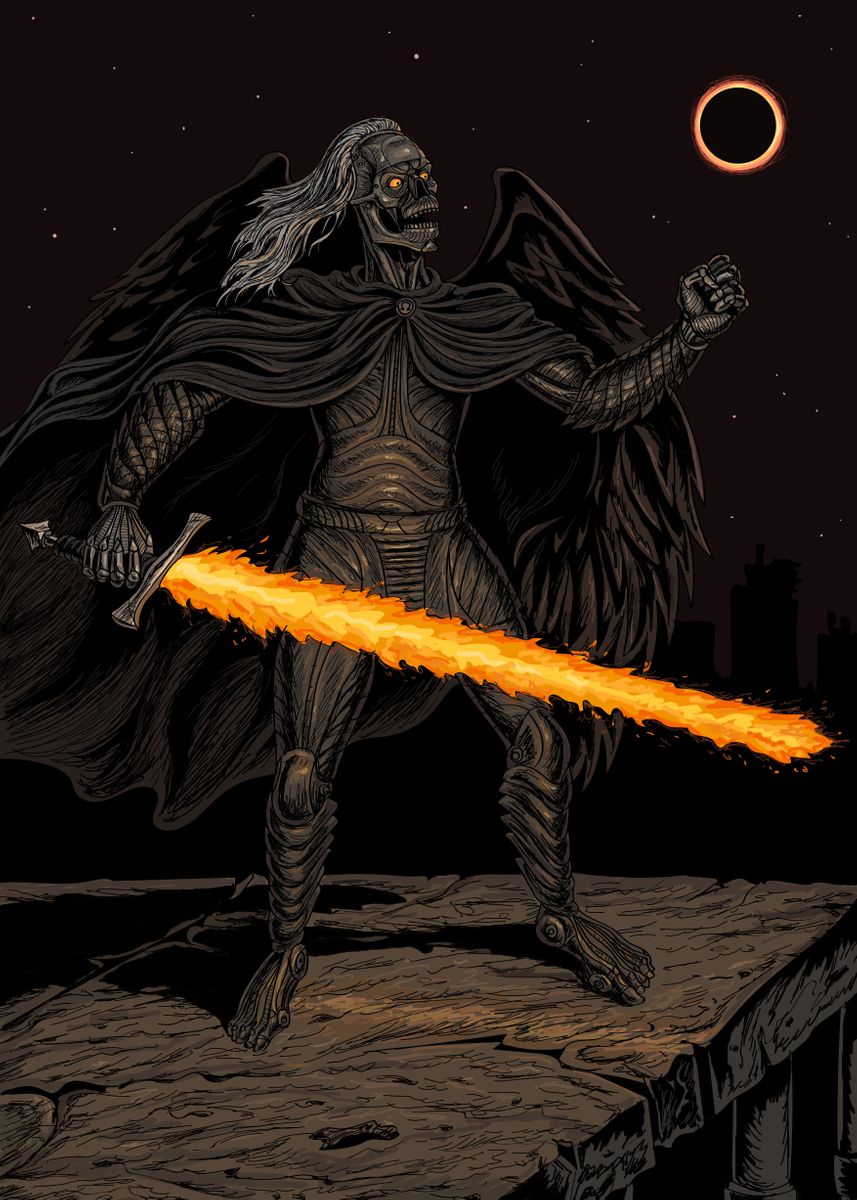 'The Angel of Death' Poster, picture, metal print, paint by Andriy ...