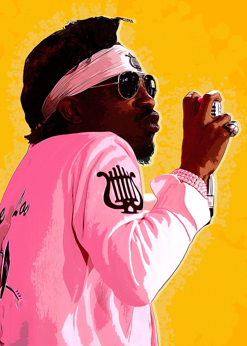 'Andre 3000' Poster, picture, metal print, paint by Josiah Mcdowell ...