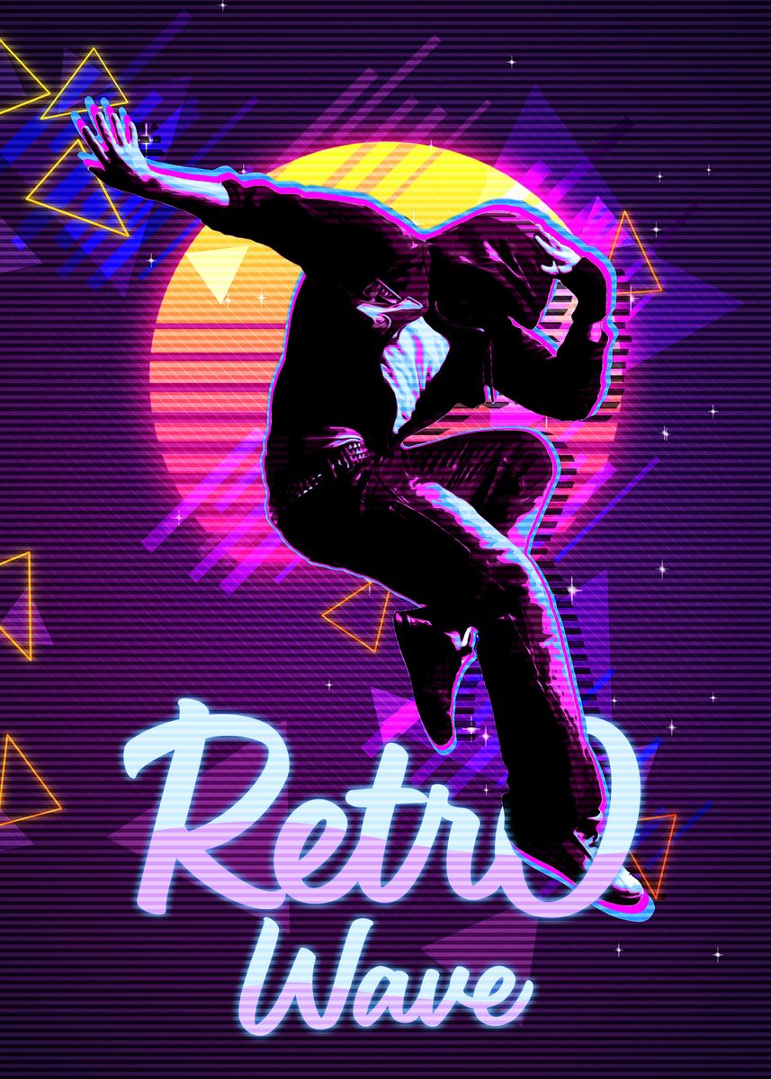 'Retrowave 1' Poster, picture, metal print, paint by artisticdesign ...