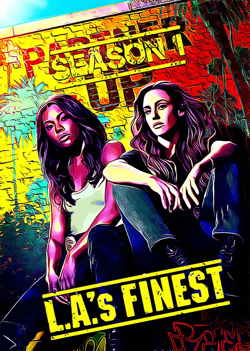'Las Finest' Poster, picture, metal print, paint by Katerina Lim | Displate
